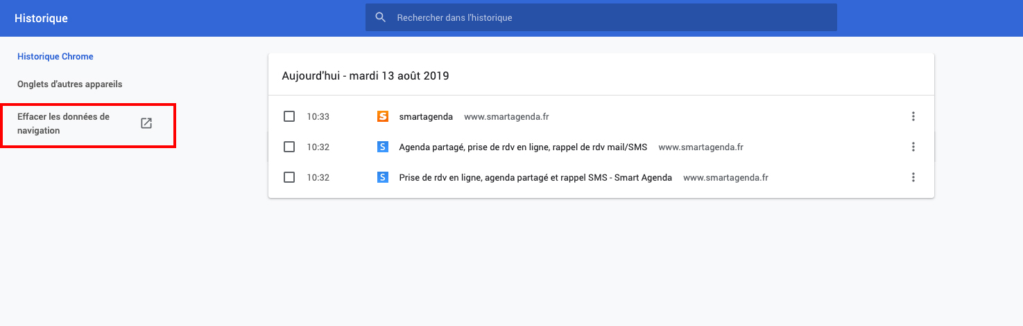 Vider le cache du navigateur sur mon ordinateur