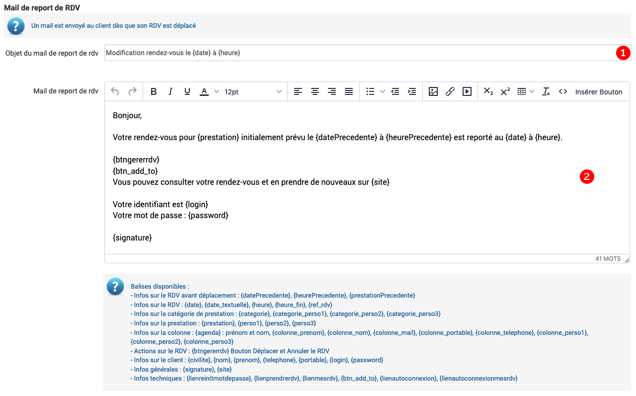Configurer les préférences de mes rappels de mails / SMS - Ressources ...
