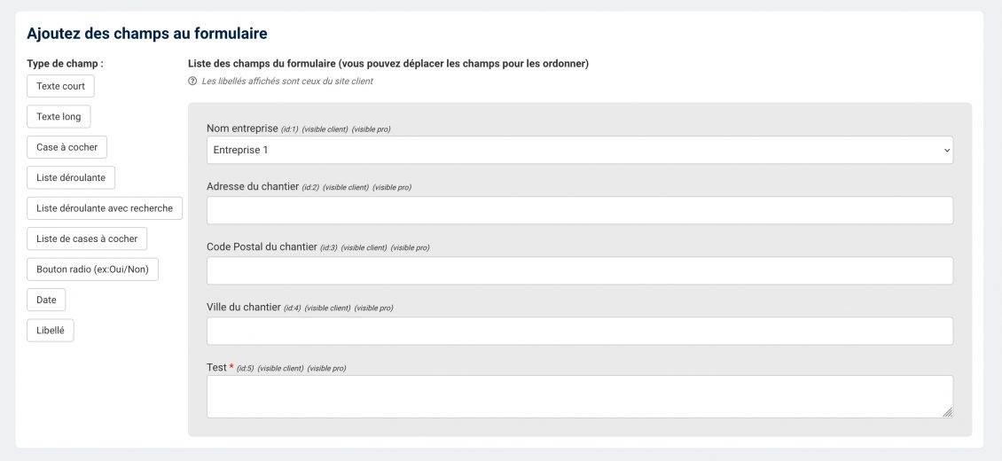 Ajouter un formulaire lors de la prise de rendez-vous
